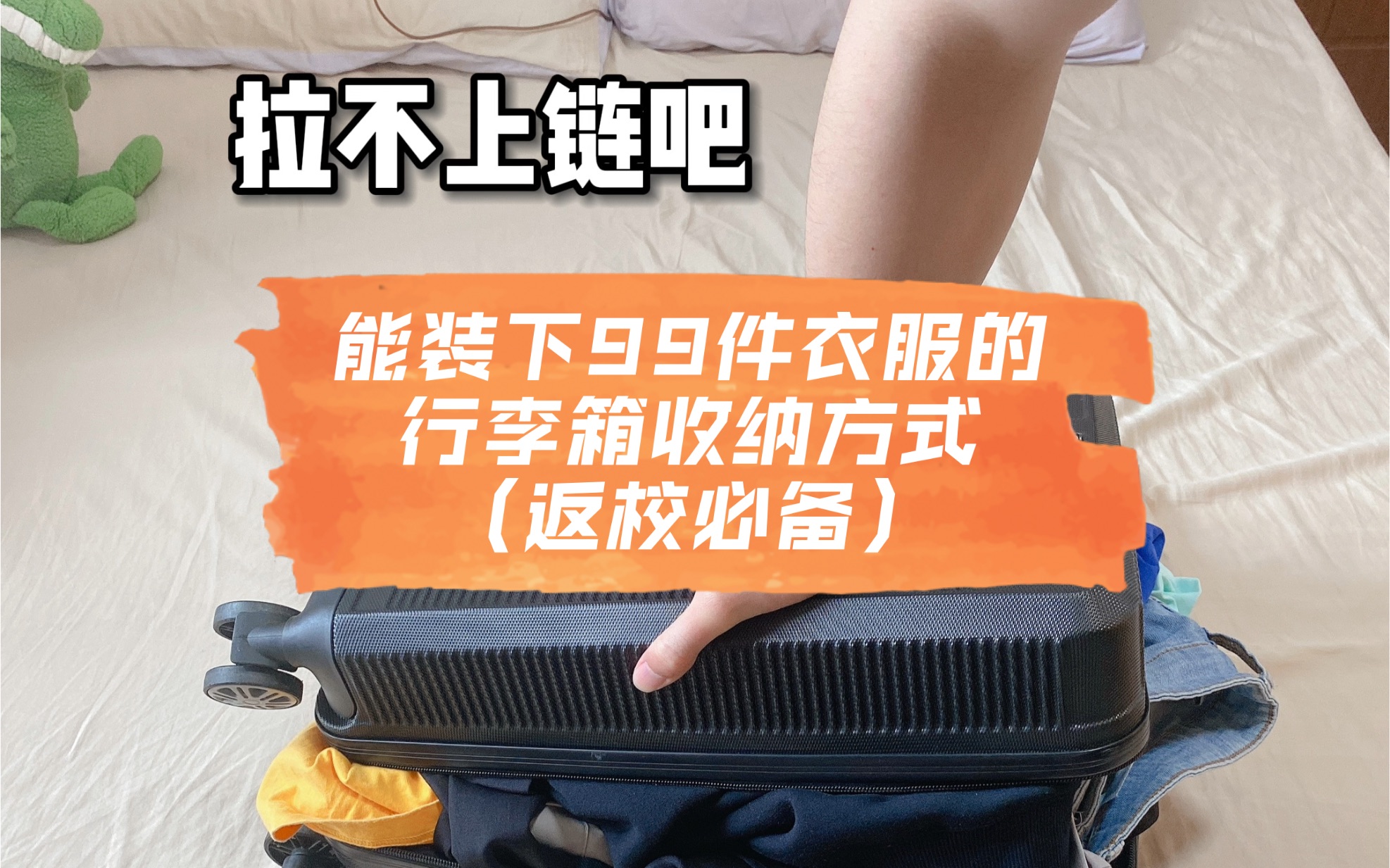 一分钟教会你如何整理行李箱(上学篇)