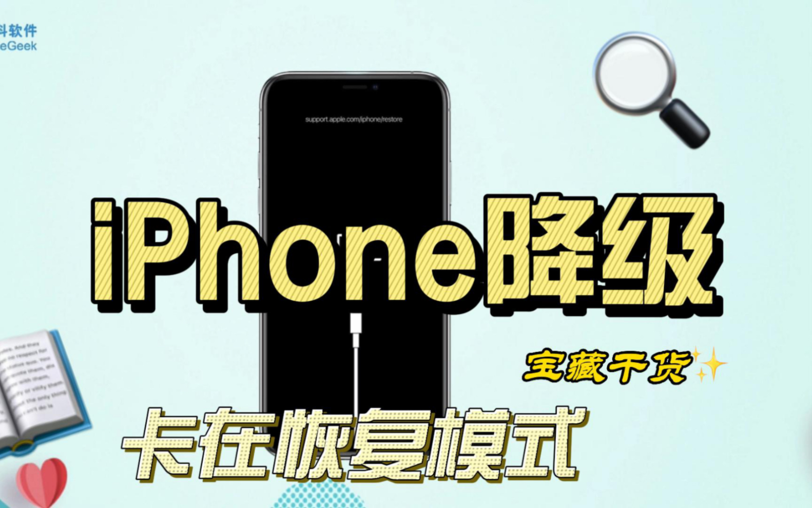 iPhone升降级的时候卡在恢复模式/白苹果?学会这一招,立省300大洋!
