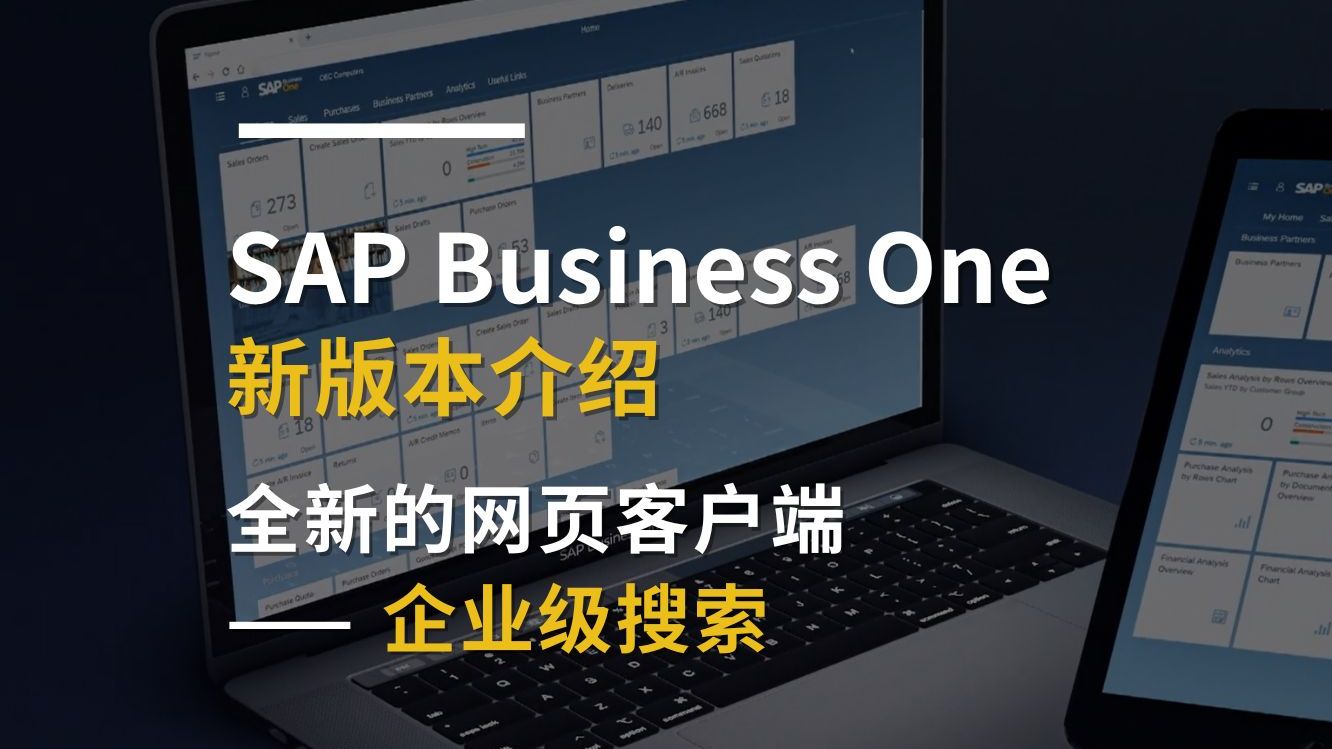 SAP Business One新版本介绍,全新的网页客户端-企业级搜索