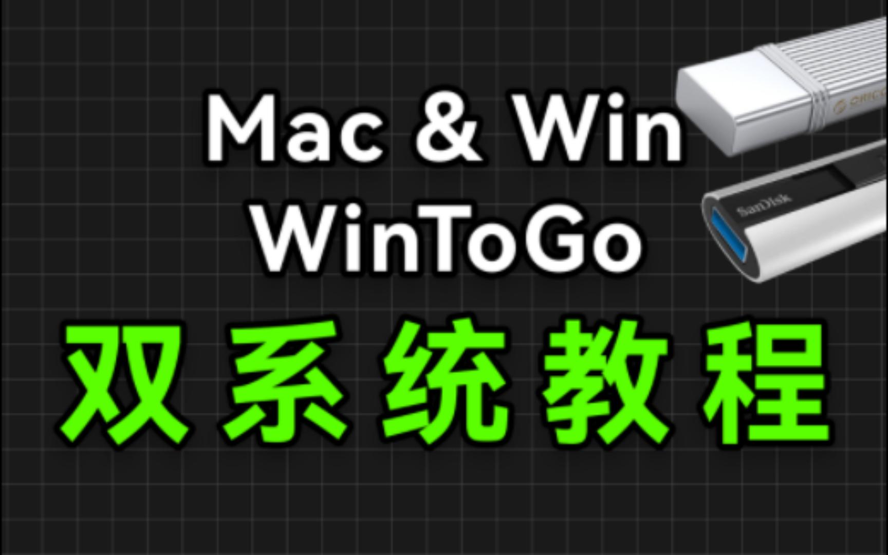 系统装进U盘?Win To Go Rufus小白教程,Mac的双系统神器!