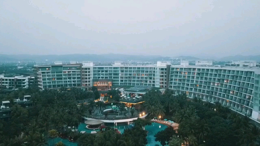三亚民生威斯汀酒店航拍鸟瞰