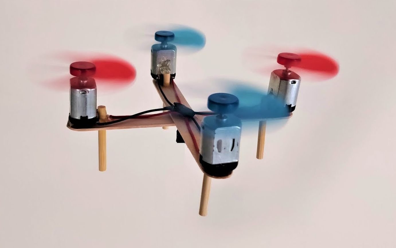 纯手工自制无人机,就地取材不花钱,没想真能飞起来