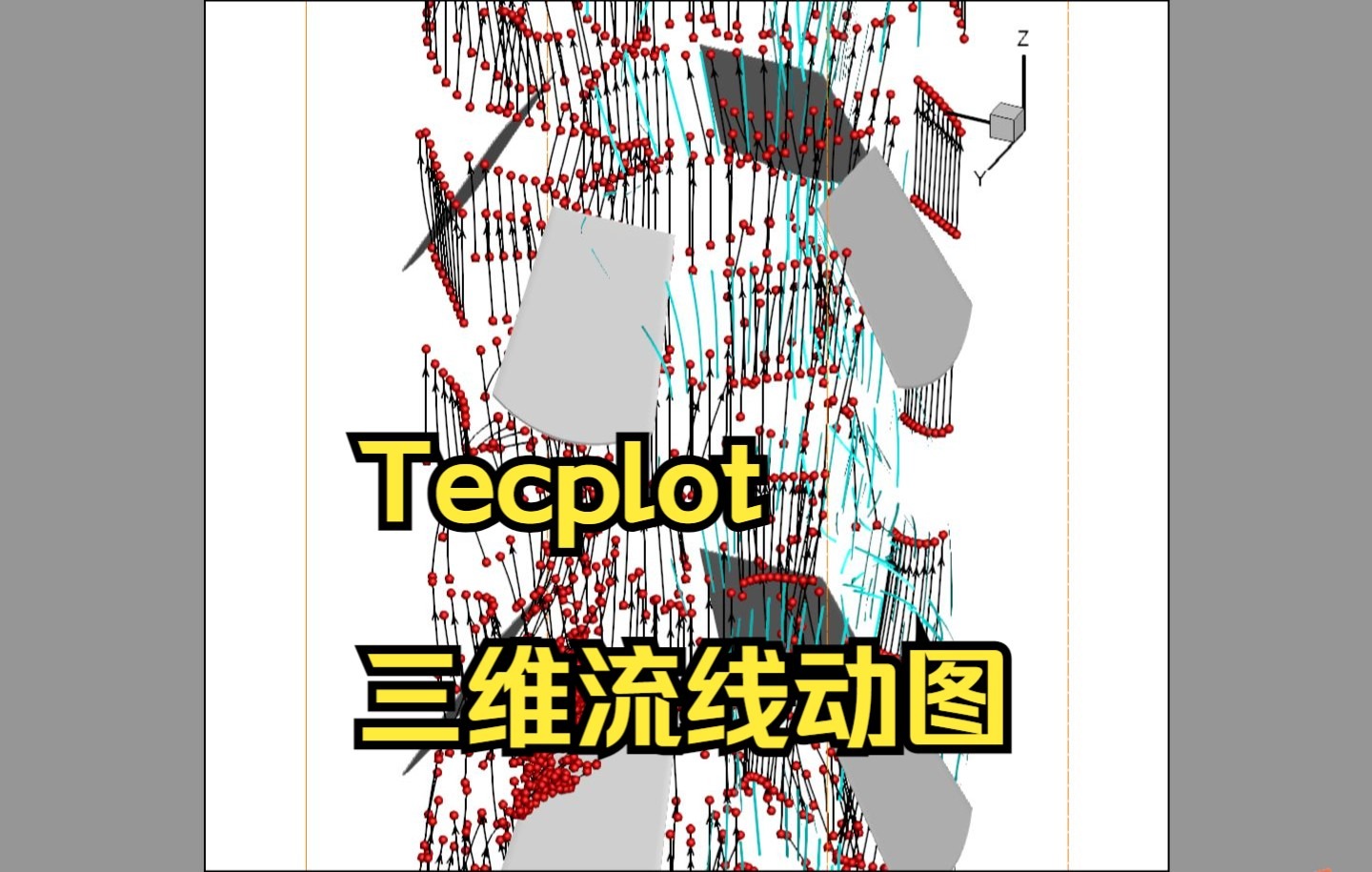 Tecplot 三维流线动图