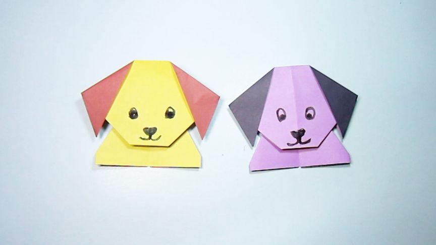 狗年如何折小狗，3分钟就能学会小狗的折法，简单的手工折纸