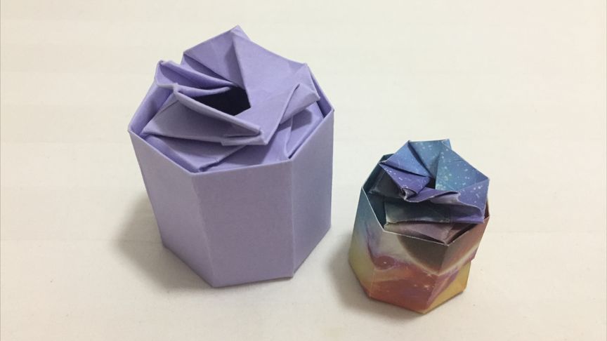 折纸教程:不用胶水自制小巧礼品盒,应急用装小礼物再方便不过了