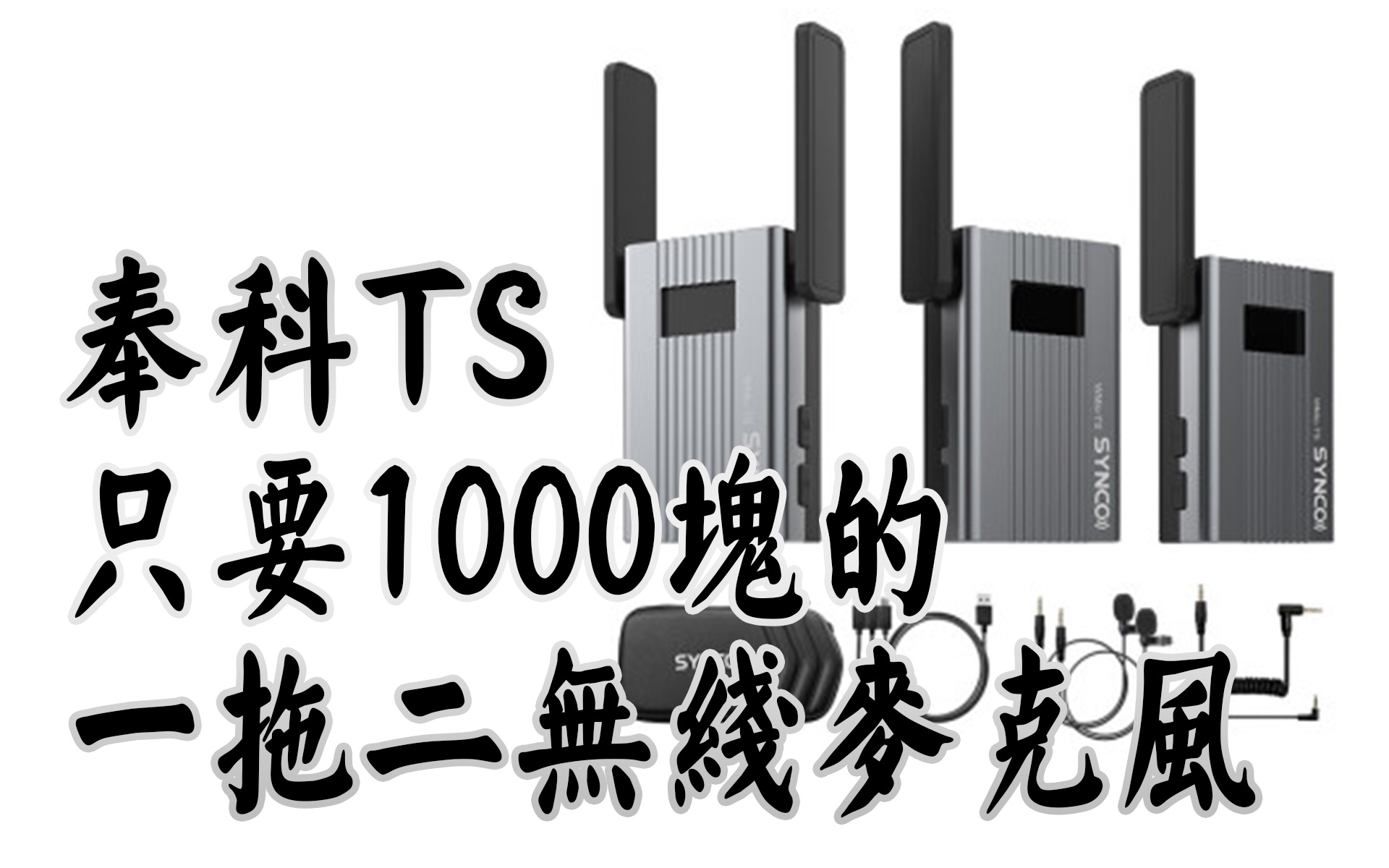 【布瞎BB】只要1000块的一拖二UHF无线麦克风 奉科TS
