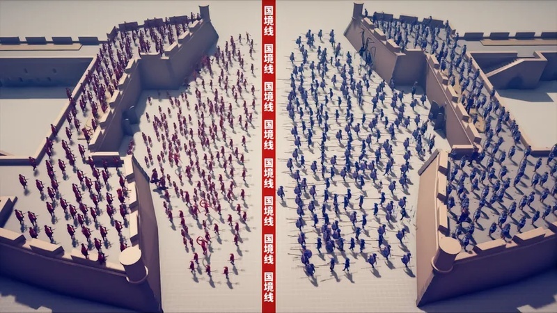 《全面战争模拟器》两国对战:发生在国境线上的战争!