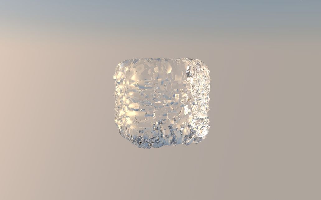 C4D简单几步制作冰块 再不会 我把它吃了