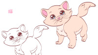 简笔画大全,小猫(一)