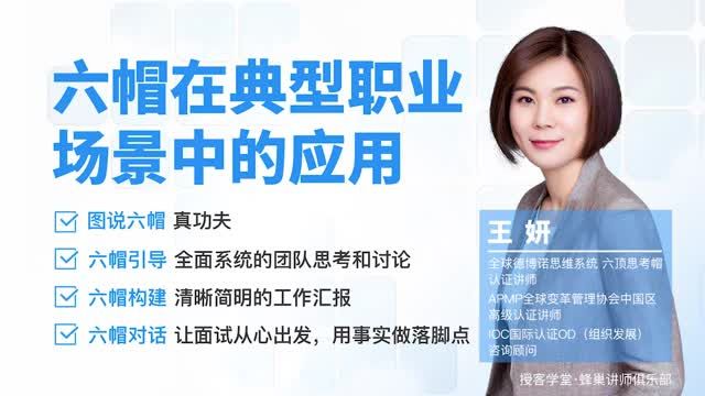 向思考要质量-六帽在三大职业场景中的应用