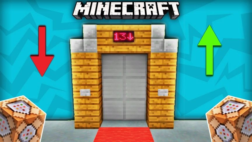 我的世界:使用命令块的做个电梯,PE版