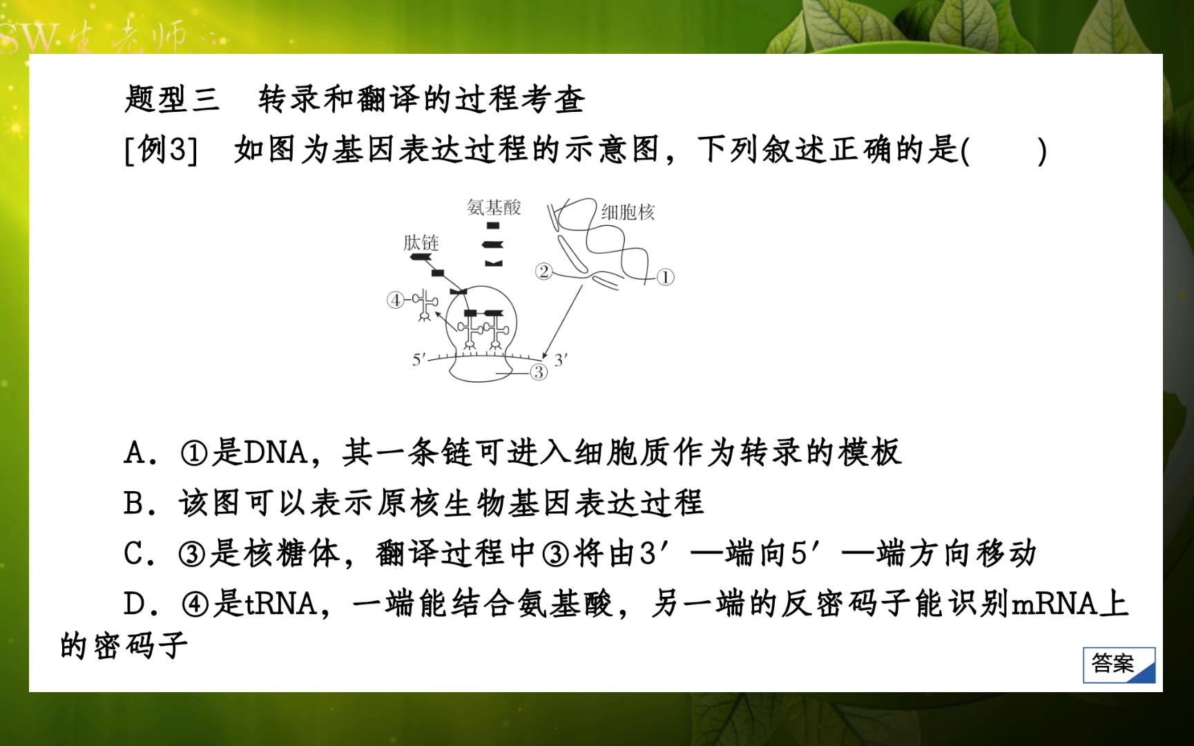【高中生物】每日一题 第10期