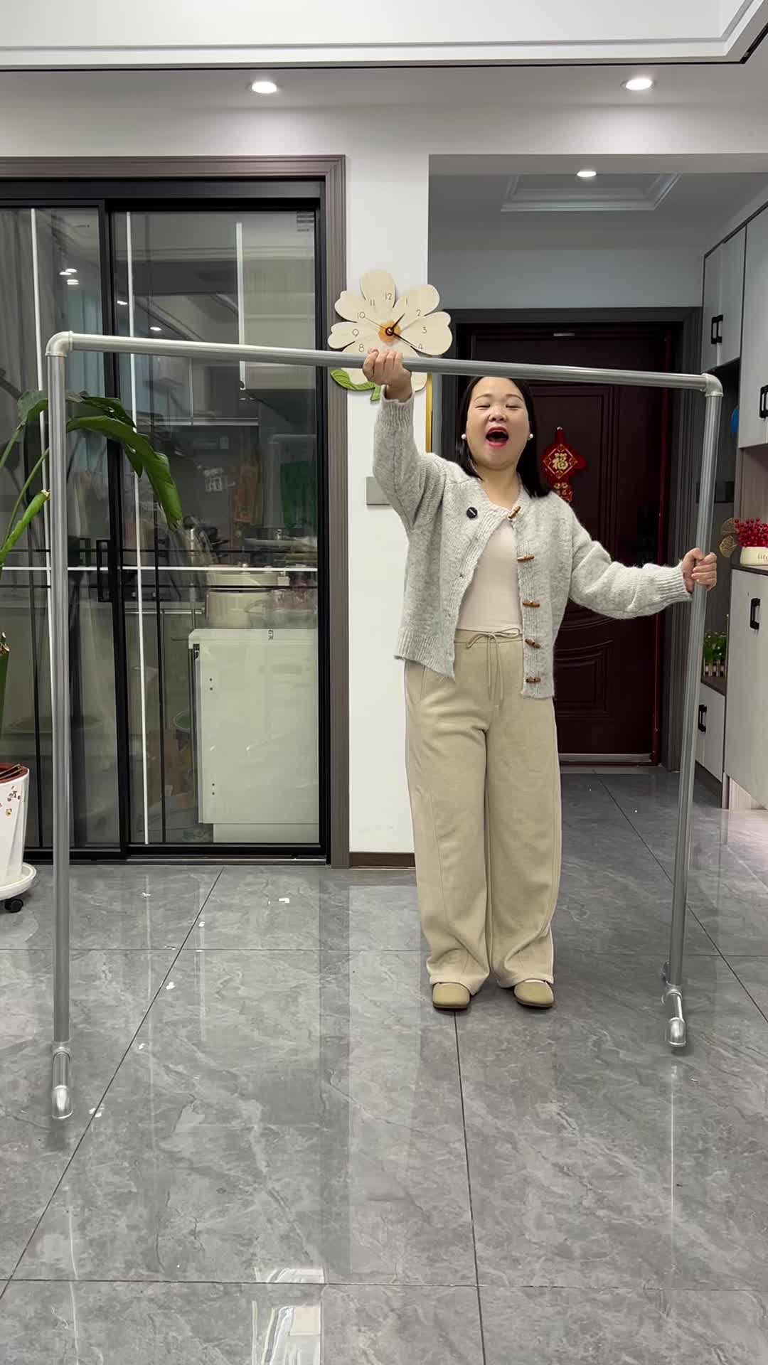 #钢管晾衣架 #加粗晾衣架 #落地晾衣架 #不锈钢晾晒衣架 #晾衣杆