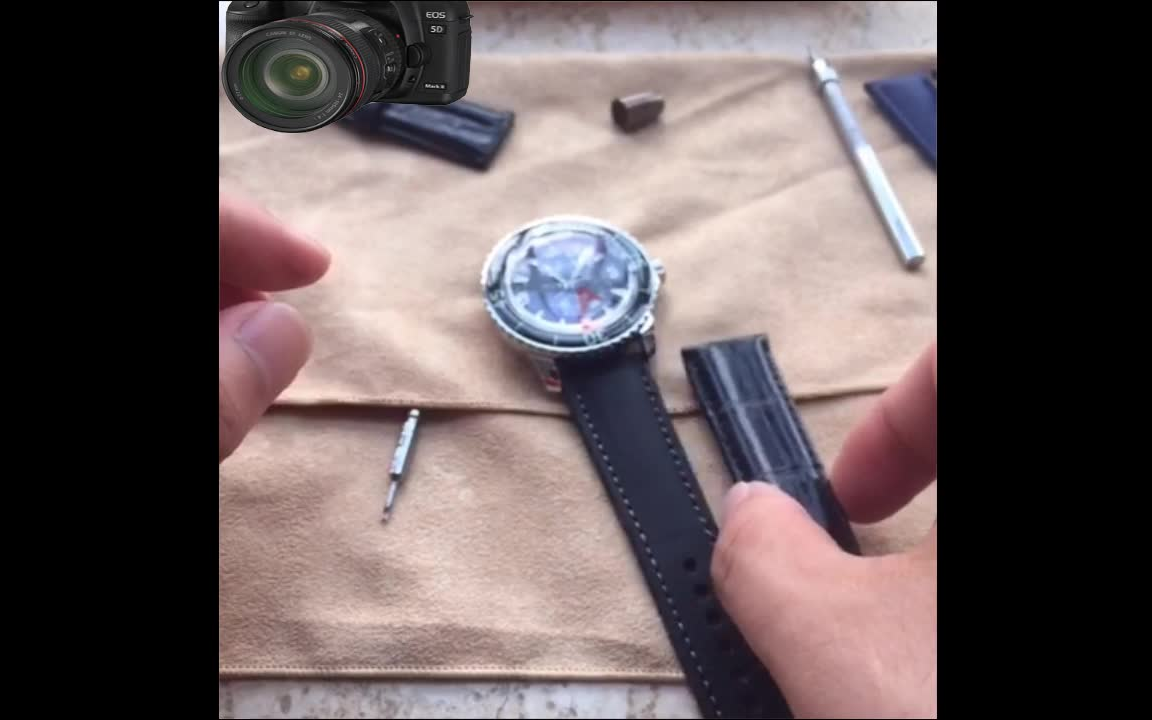 宝珀五十噚换皮带方法 表妹说表 表带正确的操作方法
