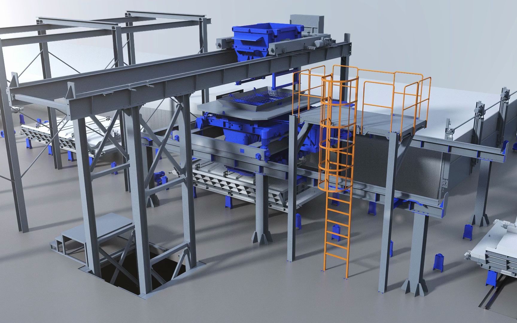 新泽西护栏自动化生产线动画和实景展示【海天机电出品】