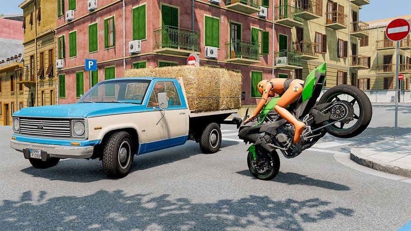 BeamNG 低速撞车