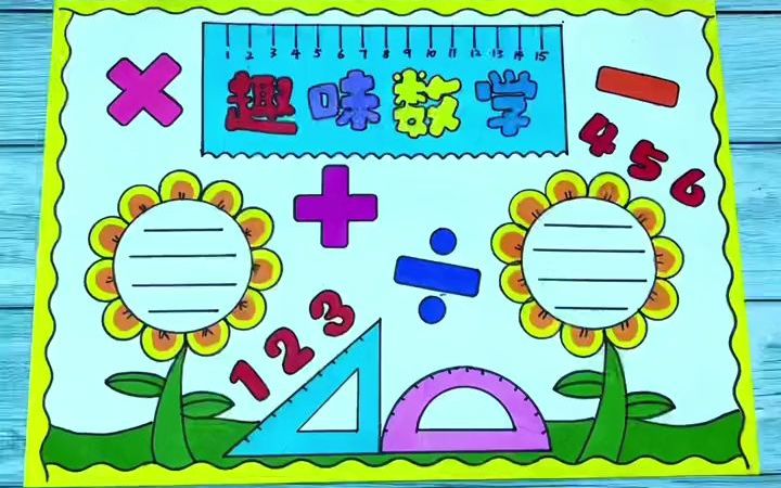 【手抄报】小学生简单漂亮的数学手抄报