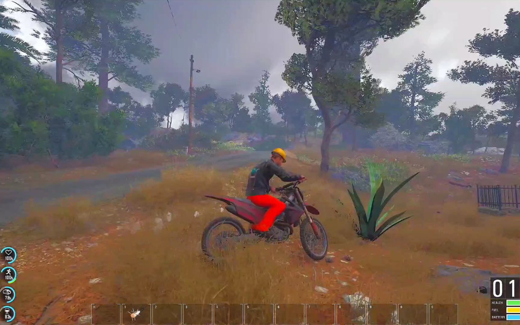 SCUM人渣0.6版本(越野摩托车)有点失望