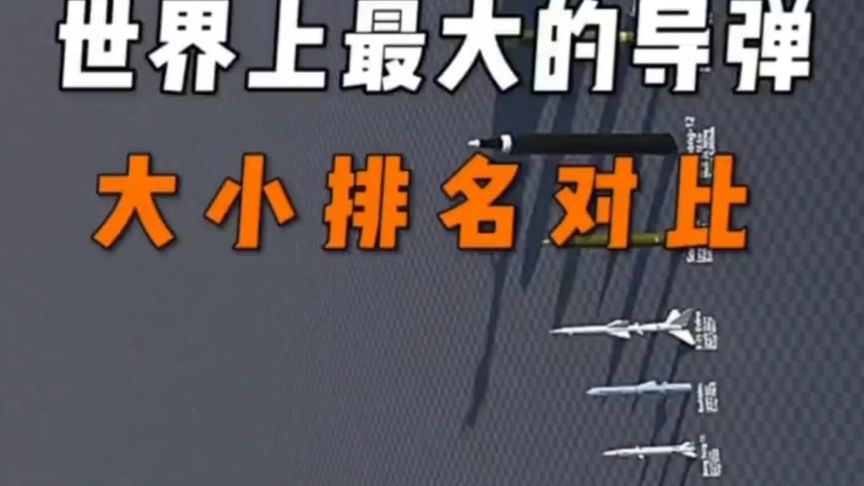 世界上最大的导弹。导弹排名。