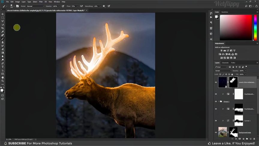 一起发光吧!Photoshop教程:一键产生发光效果制作