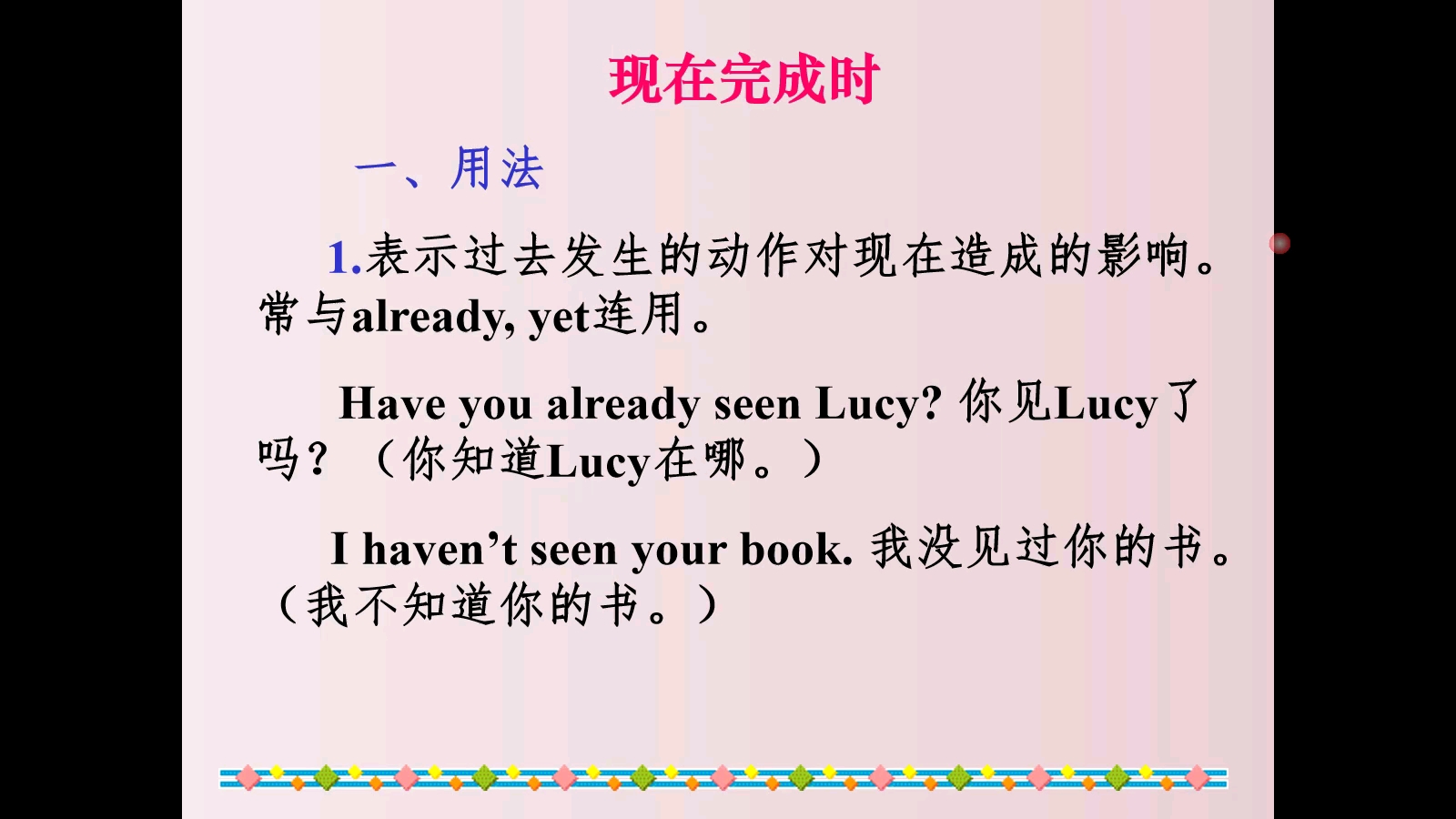 英语语法第19讲 动词现在完成时