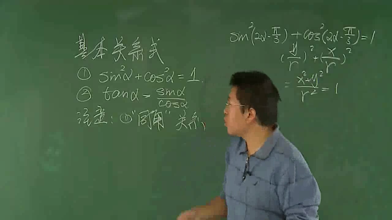 高中数学知识点:同角三角函数的基本关系,20分钟轻松学会