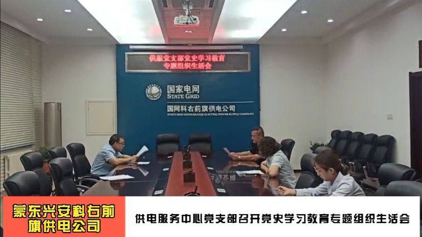 供电服务中心党支部:召开党史学习教育专题组织生活会