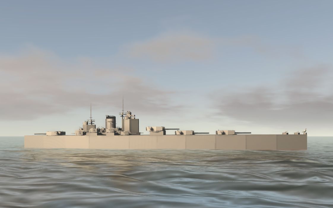 【NavalArt】升级版纳尔逊级战列舰对战俾斯麦!大英的14寸主炮也能教...