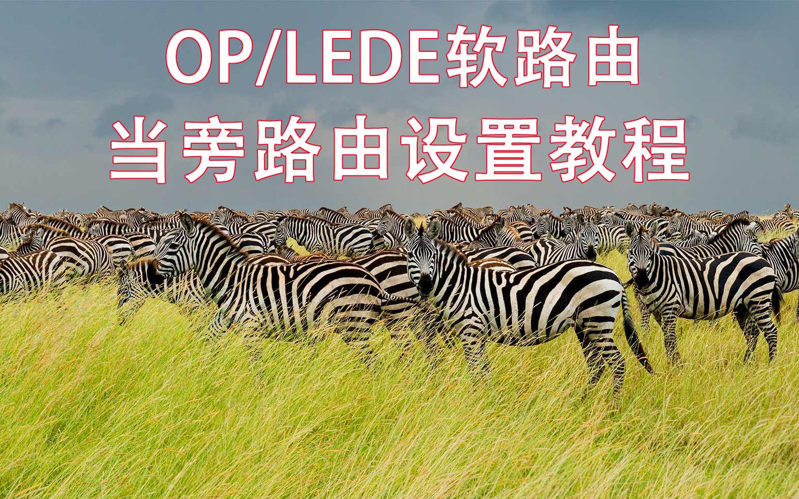OP/LEDE软路由当旁路由加速上网设置教程