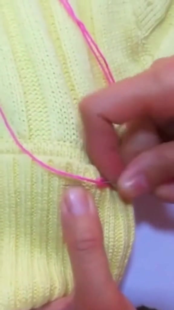 真正的隐形针法,无线痕还能缝住衣服,太神奇了#有你在身边就很美 #...