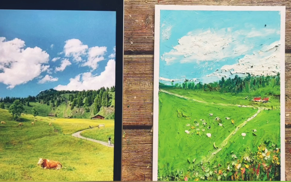 【油画棒】风景画教学!风景在我眼里,而你在我心里。