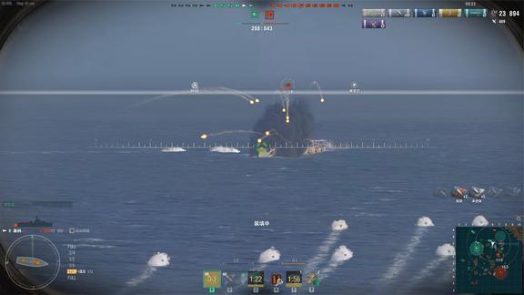 战舰世界:玩游戏遇到高手了,战列舰面对10发鱼雷轻松.