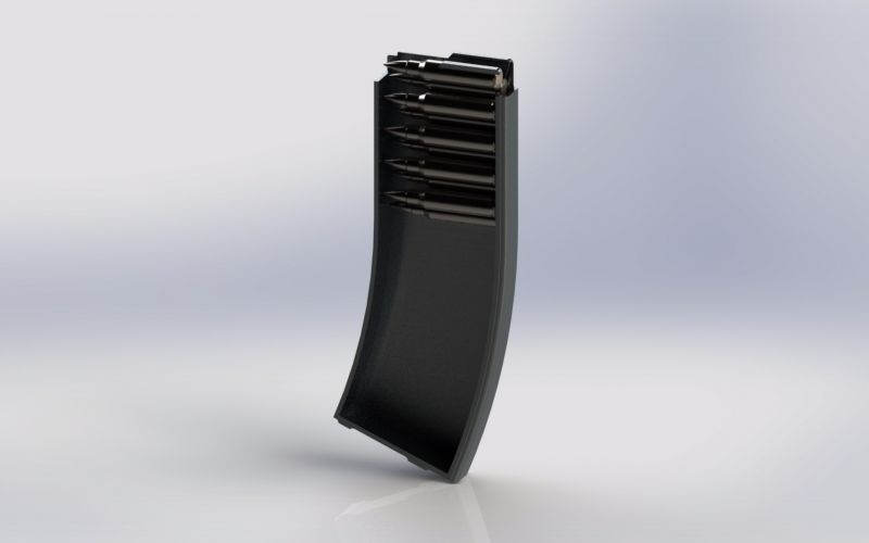 【SOLIDWORKS建模】少女前线M4A1机匣主体+弹匣(枪弹)建模装配