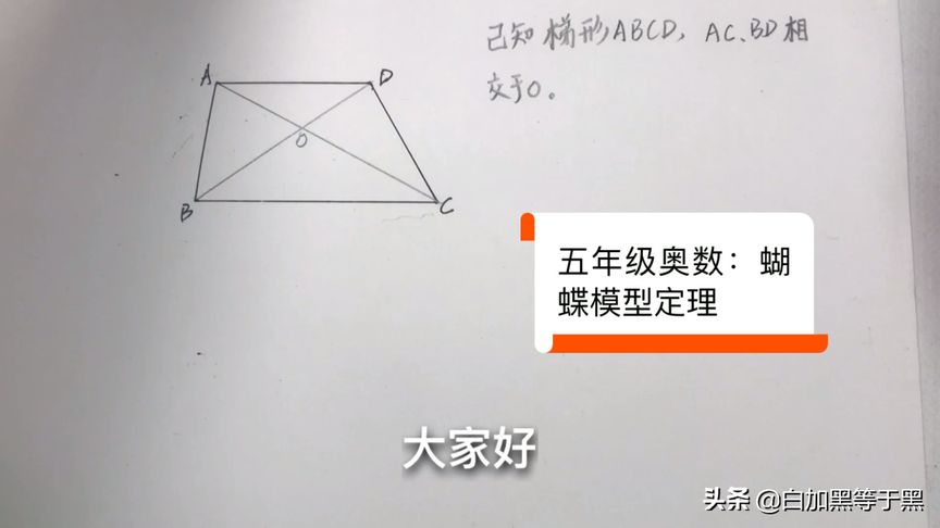 五年级奥数,小学几何重要定理之一,蝴蝶模型定理