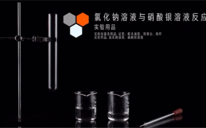 氯化钠溶液与硝酸银溶液反应实验(都是白花花的银子啊!)