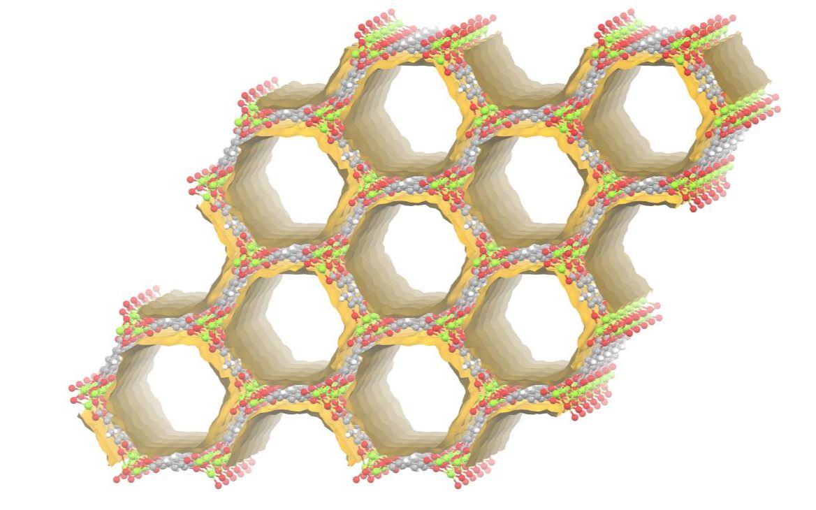 利用Mercury显示孔结构