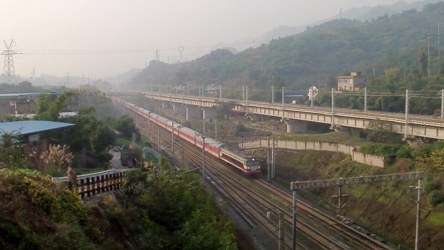 2014年12月 南昌——成都东K787次列车