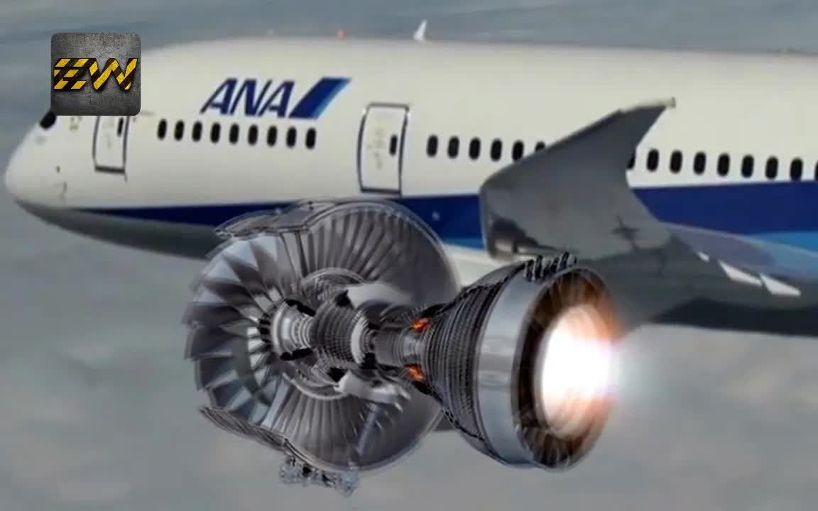 飞机引擎工作原理3D展示