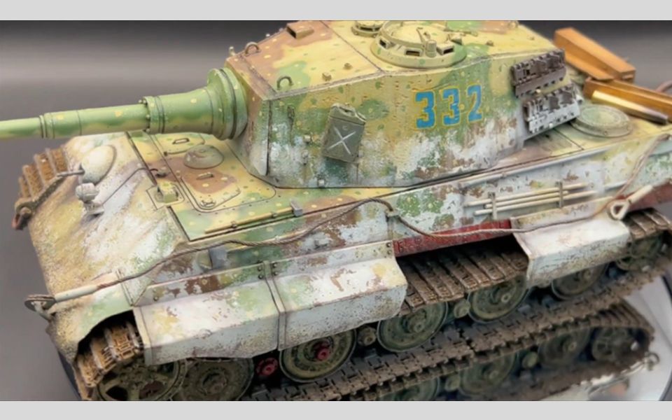 田宫 1/35 虎王坦克模型 制作到完成