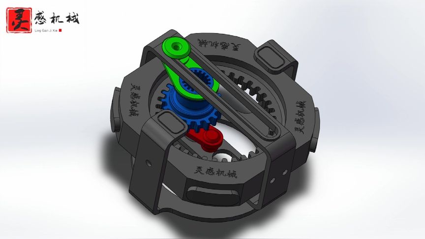 行星齿轮传动的应用:旋转运动转化直线运动的机构!