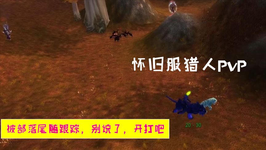 魔兽世界怀旧服猎人PVP:做任务被部落尾随跟踪,不说了决战吧