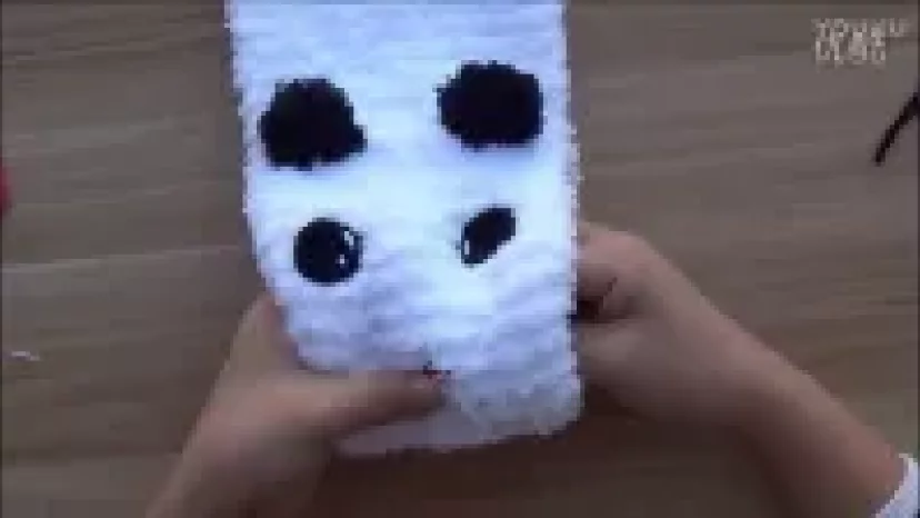 第91集新手妈咪编织--珊瑚绒熊猫围巾_标清