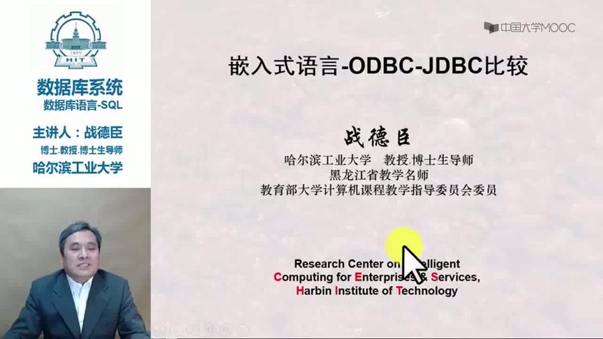 哈工大数据库系统:第110讲,ODBCJDBC嵌入式之比较