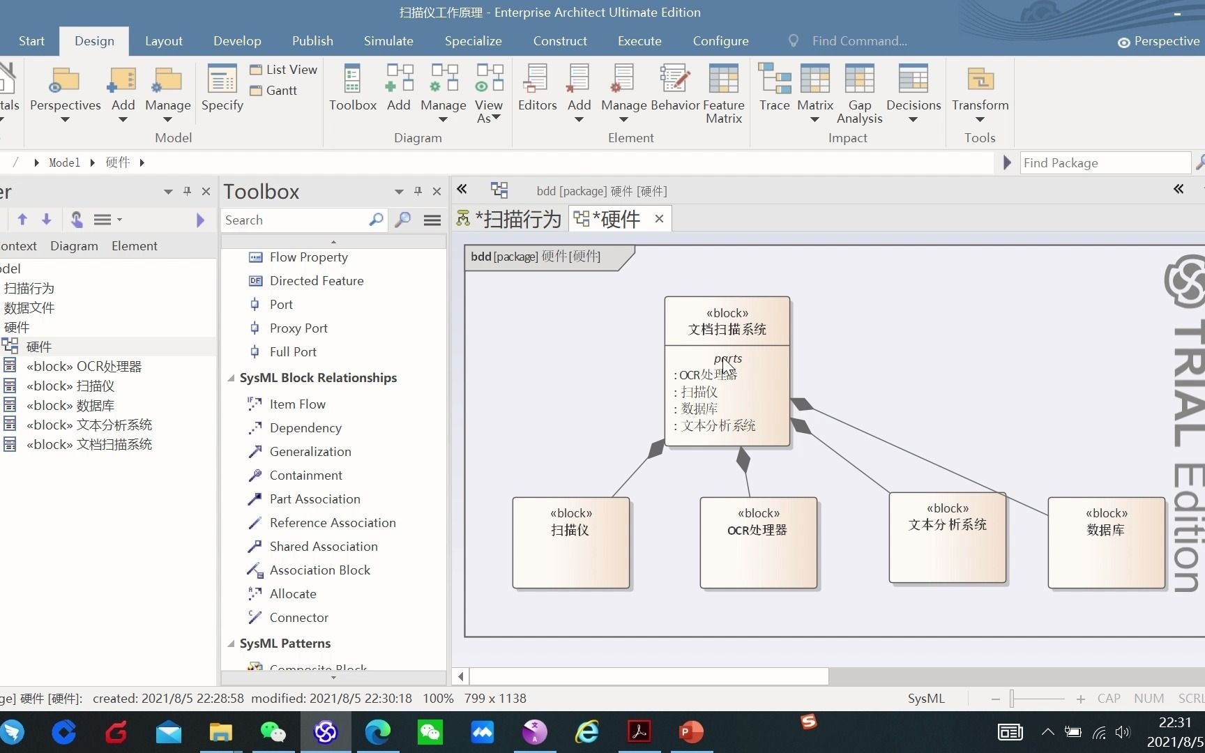 系统建模语言OMG SysML建模公开课-5.4 活动图 活动分区 (建模工具 ...