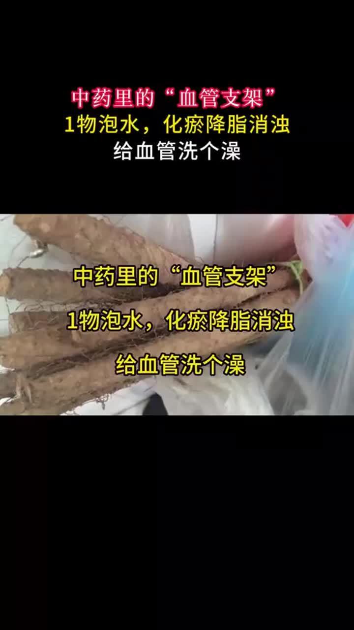 中药里的“血管支架”,1物泡水,化瘀降脂消浊,给血管洗个澡