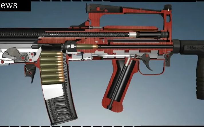 Ots14全自动无托步枪工作原理