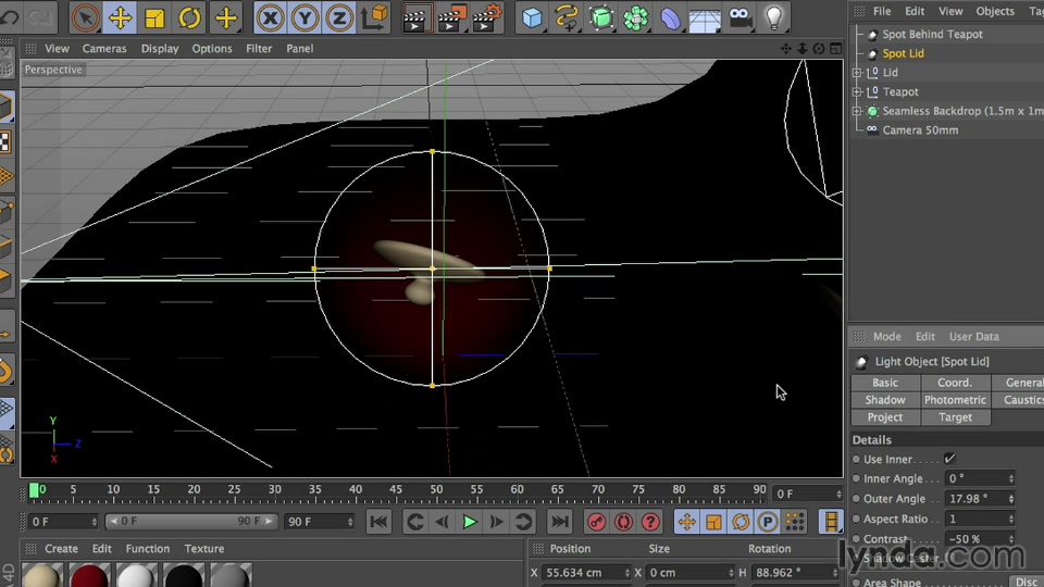 Lynda C4D教程- 灯光与材质全面解析 Studio Lighting in CINEMA 4D