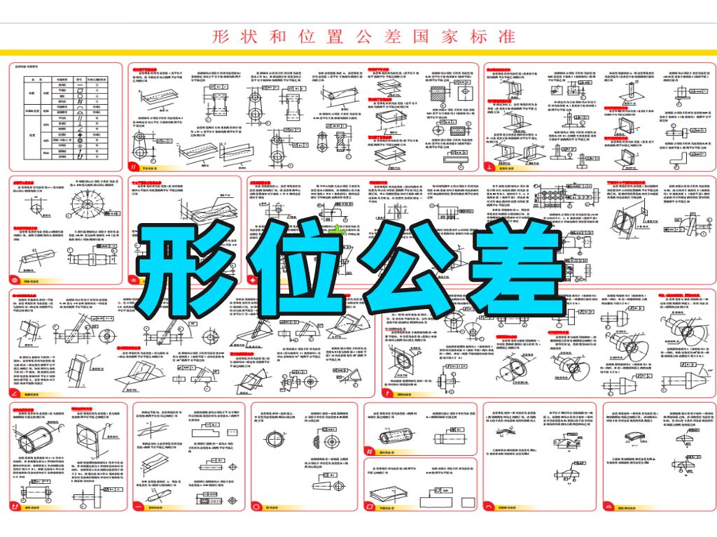 机械大佬人手一份的形位公差标准图,机械小白绝不可错过!拥有了可以...