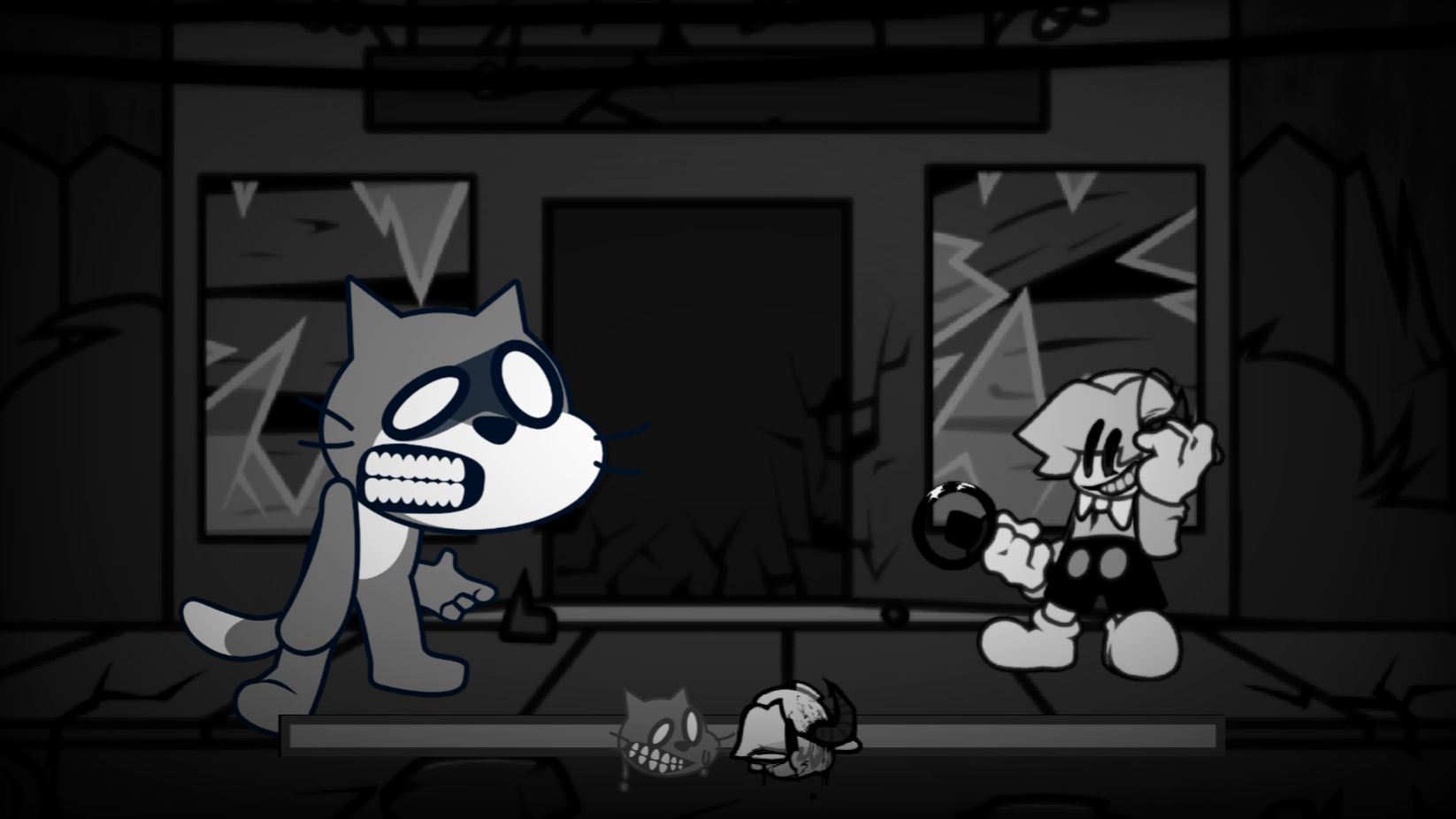 [FNF]funkin.avi,但是scratch(主线三首曲目全流程)_游戏热门视频