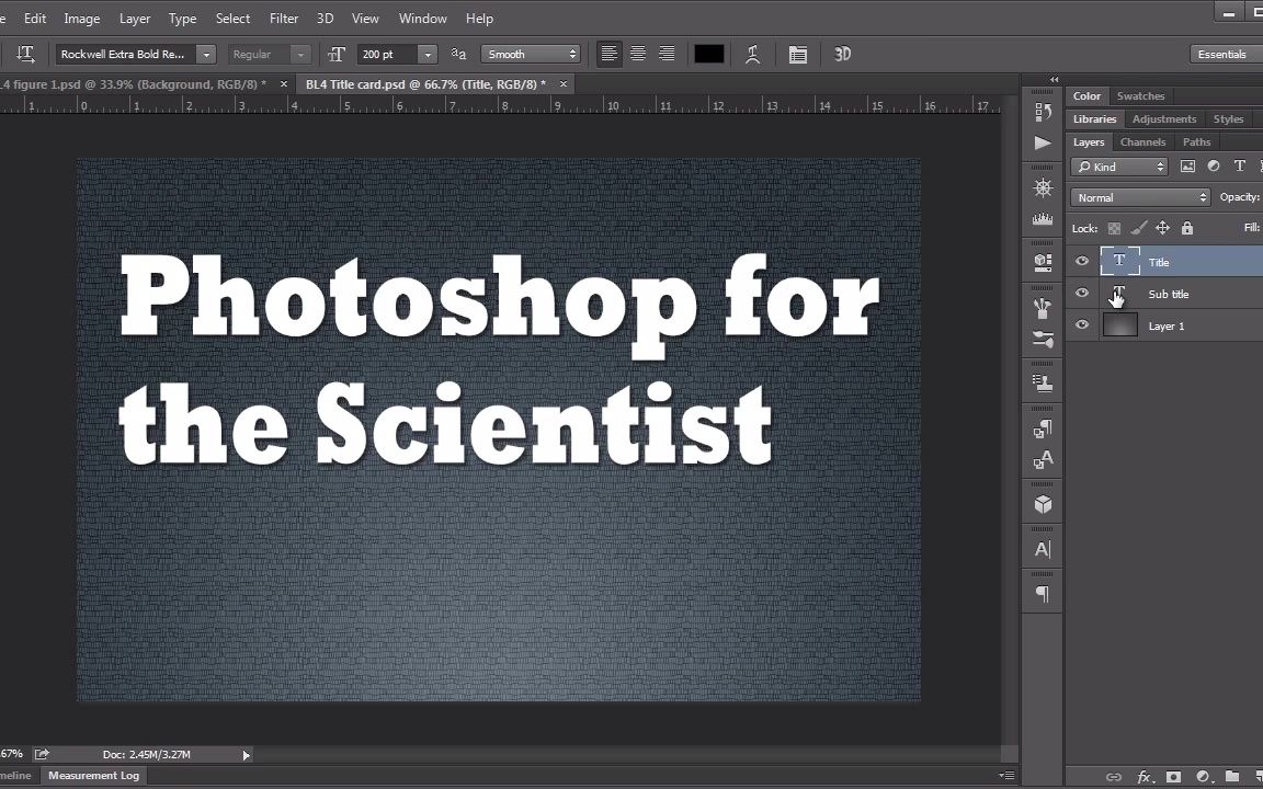 ...拯救者】【Photoshop在科研中的应用】【初级课程】第四课:添加文字